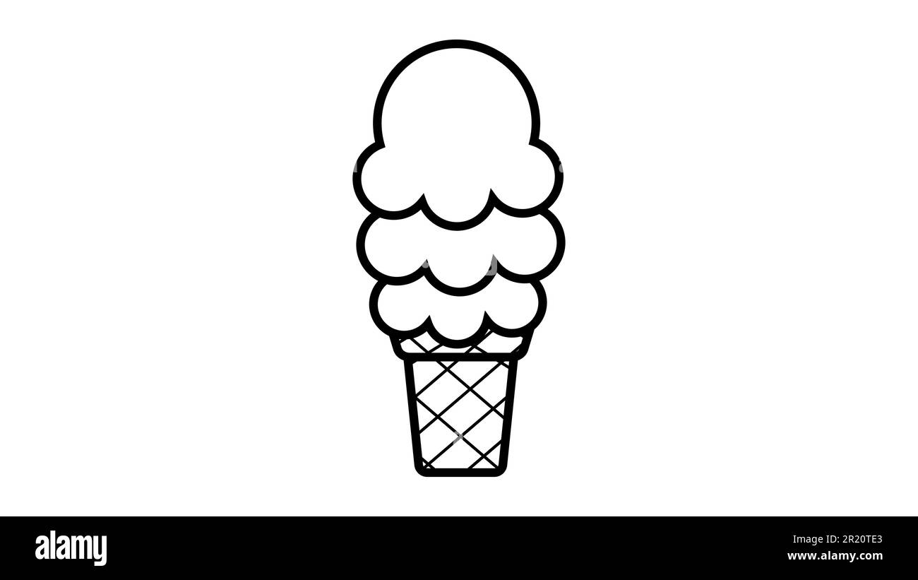 Ice Cream Cone Clip Art Black And White Clip Art Of Ice Cream Black
