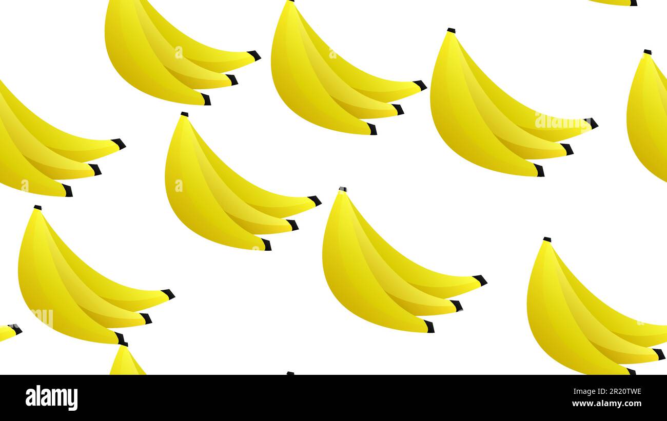 Vector illustration of seamless summer pattern with yellow peeled and ...