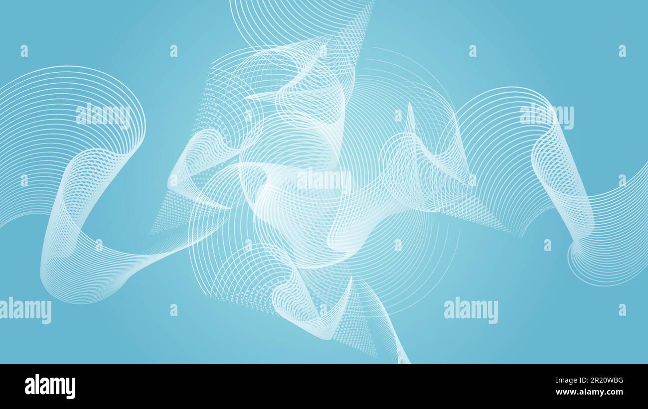 Abstract 3d wavy lines Stock Vector Images - Alamy