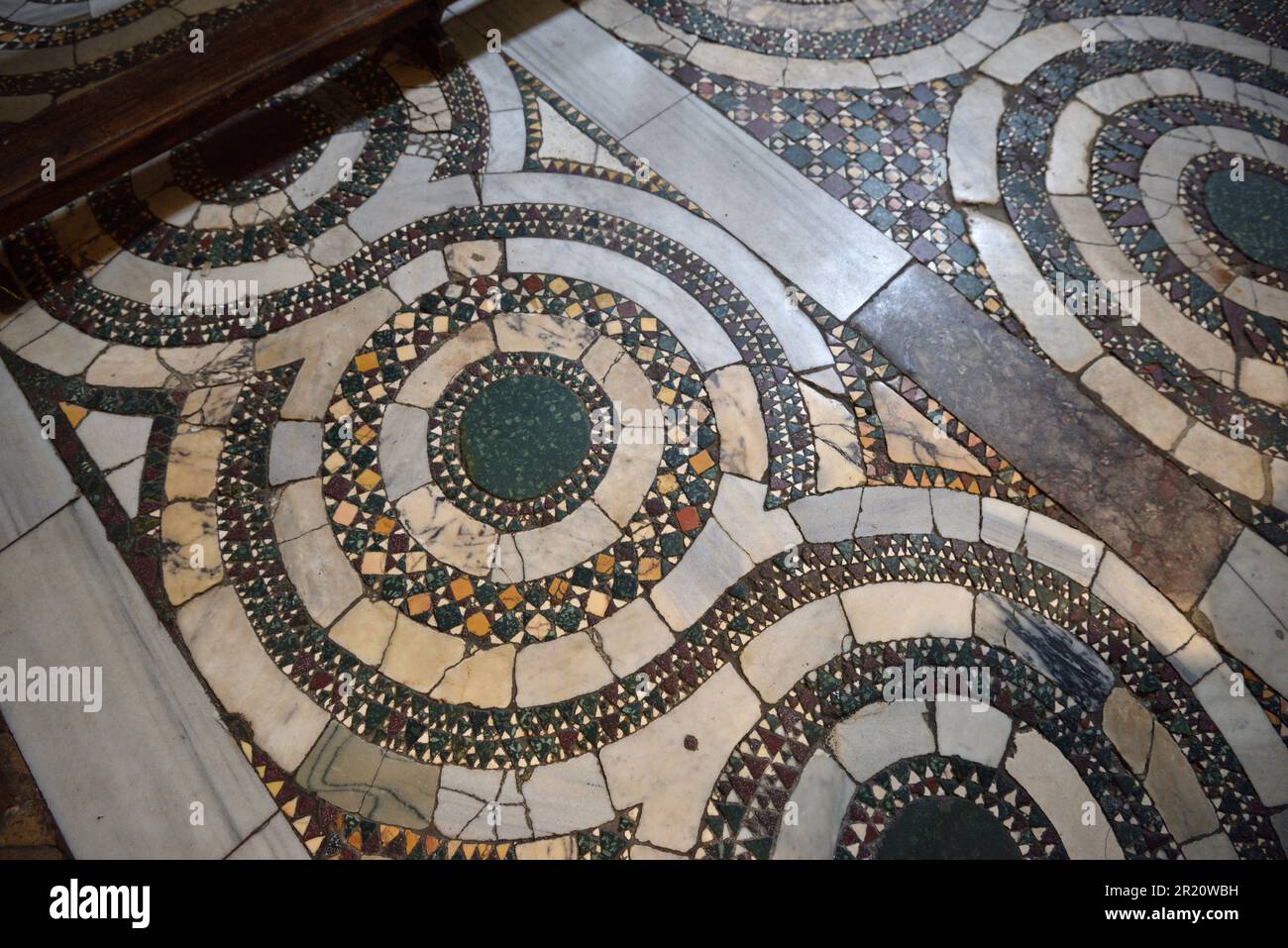 Cosmati floor, San Benedetto in Piscinula, Trastevere, Rome, Italy ...