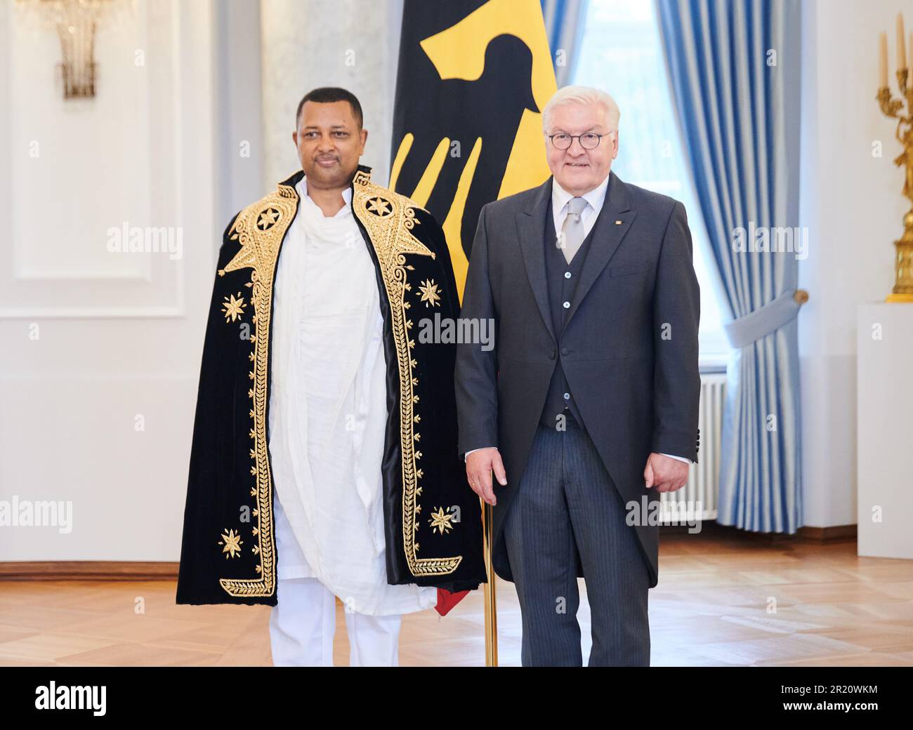 Berlin, Germany. 16th May, 2023. Fekadu Beyene Ayana (l), Ambassador of ...