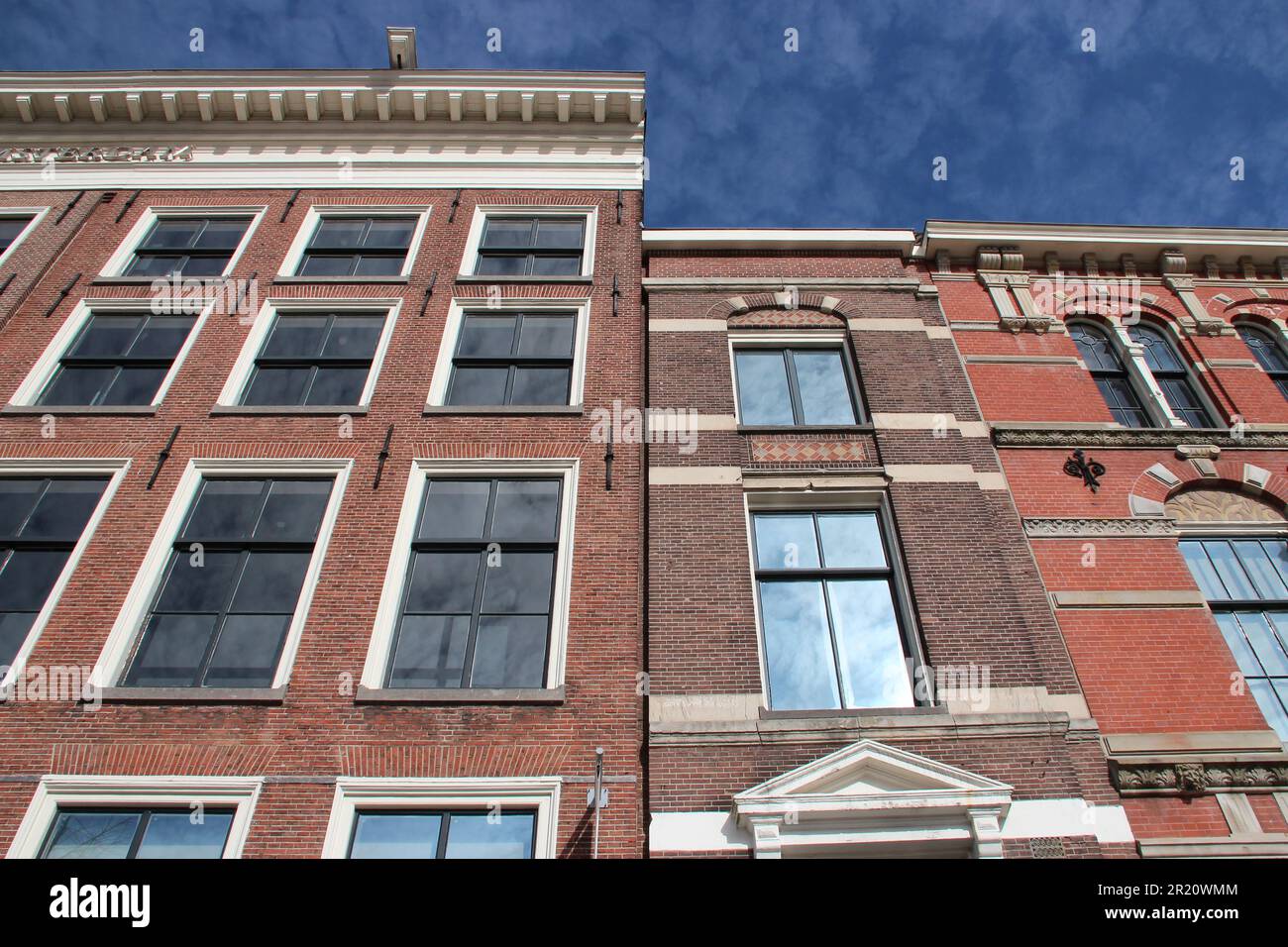 old brick buildings (flat buildings ?) in amsterdam (the netherlands ...