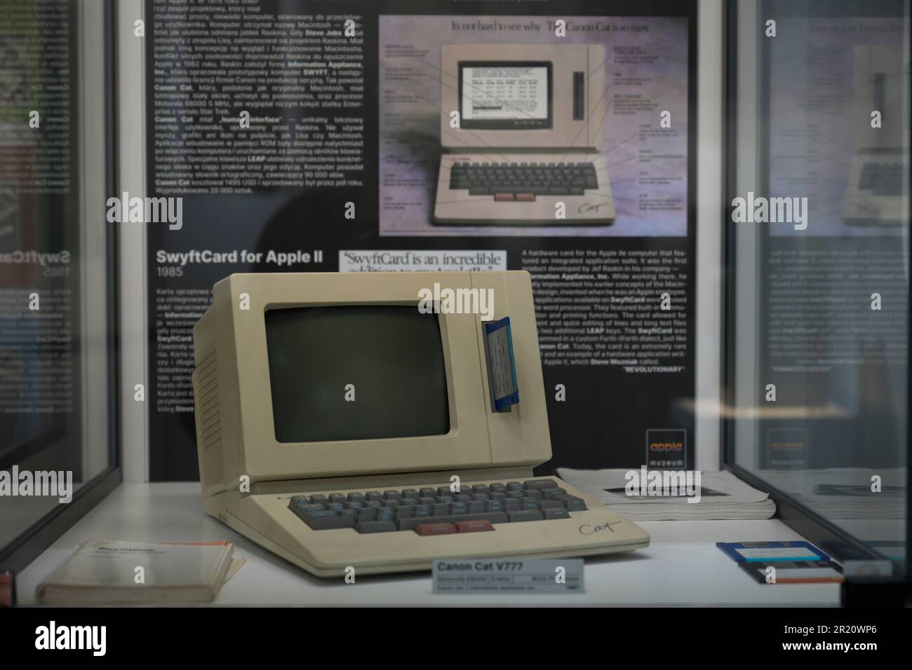 Warsaw, Poland. 16th May, 2023. A Canon Cat computer, a predecessor of ...