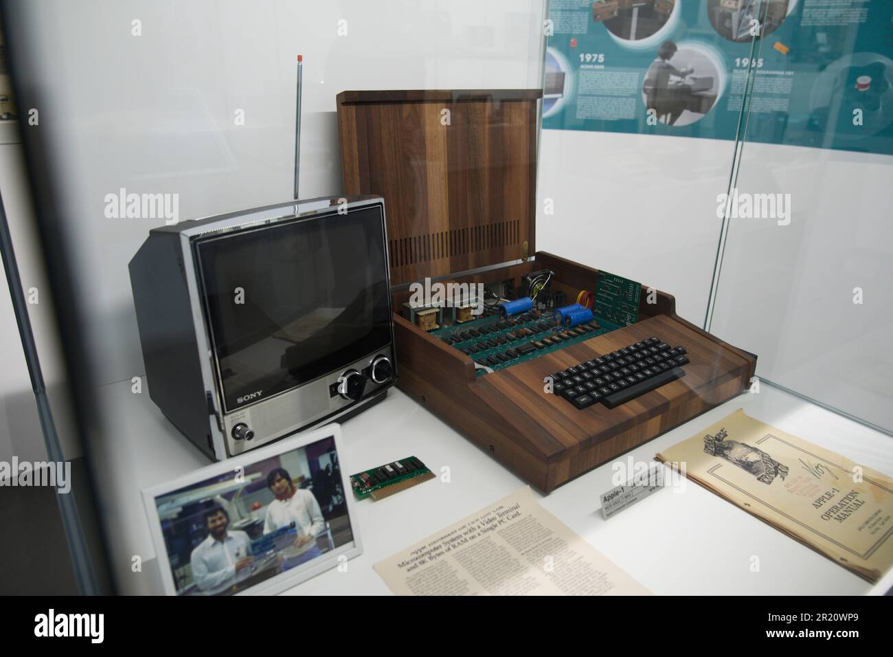 Warsaw, Poland. 16th May, 2023. A working replica of an original Apple ...