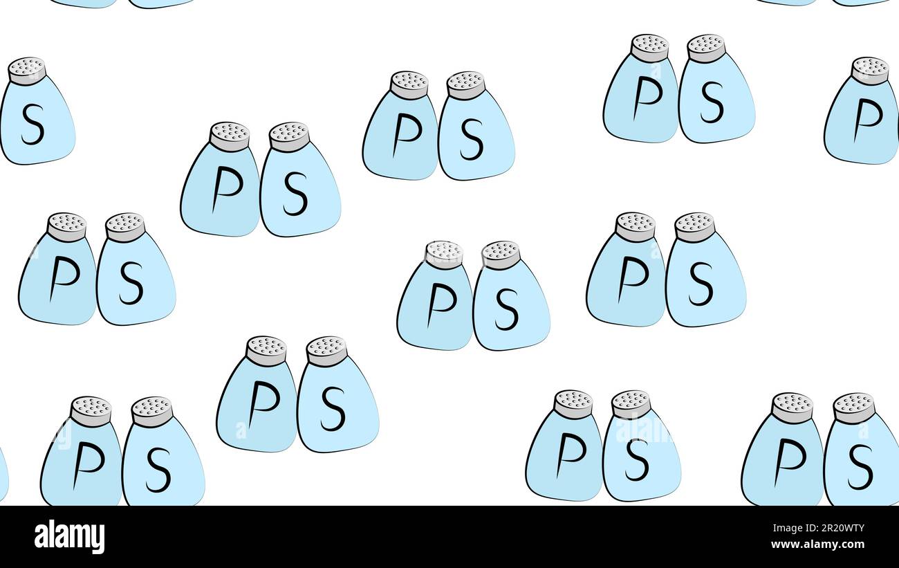 pepper salt bottle seamless vector pattern sugar scarf isolated tile ...