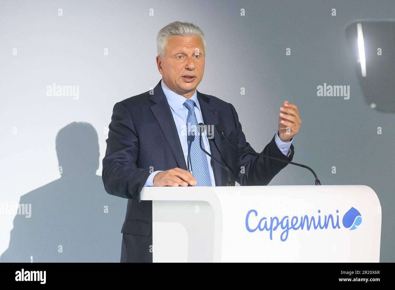 Paris, France. 16th May, 2023. Aiman Ezzat, Directeur General, during ...