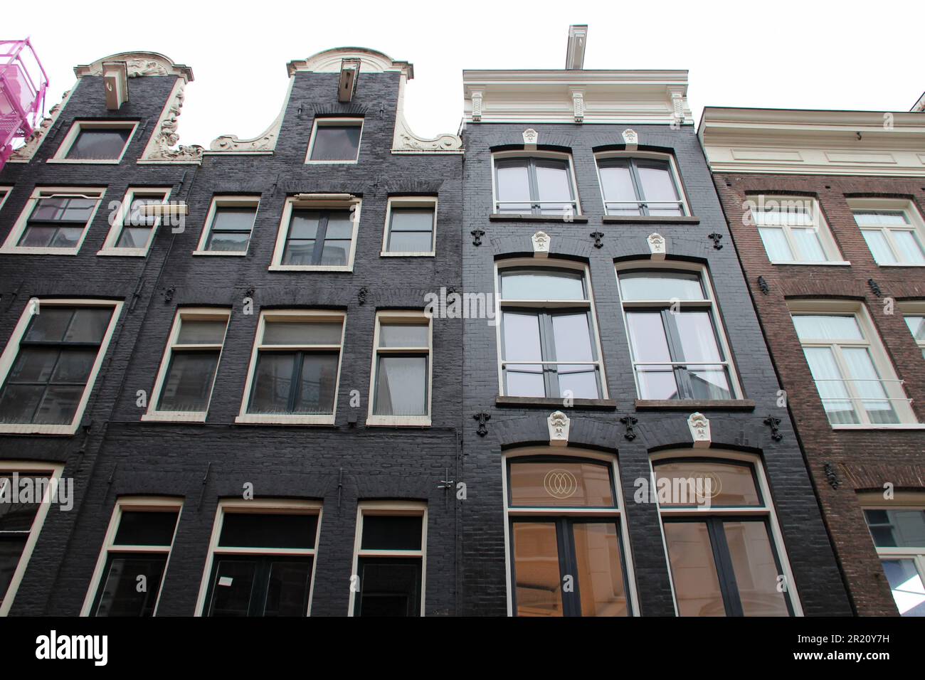 old brick houses in amsterdam (the netherlands Stock Photo - Alamy