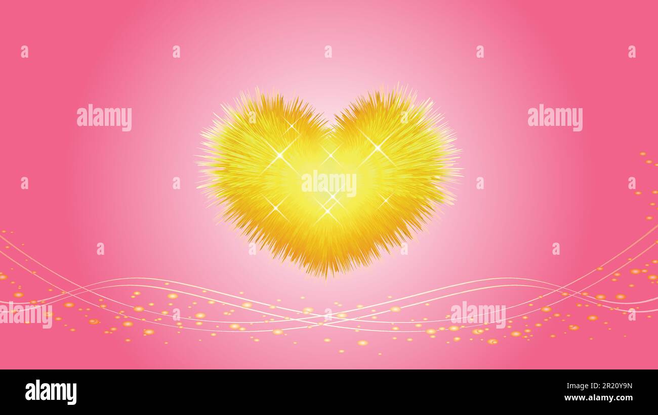 Furry heart Stock Vector Images - Alamy