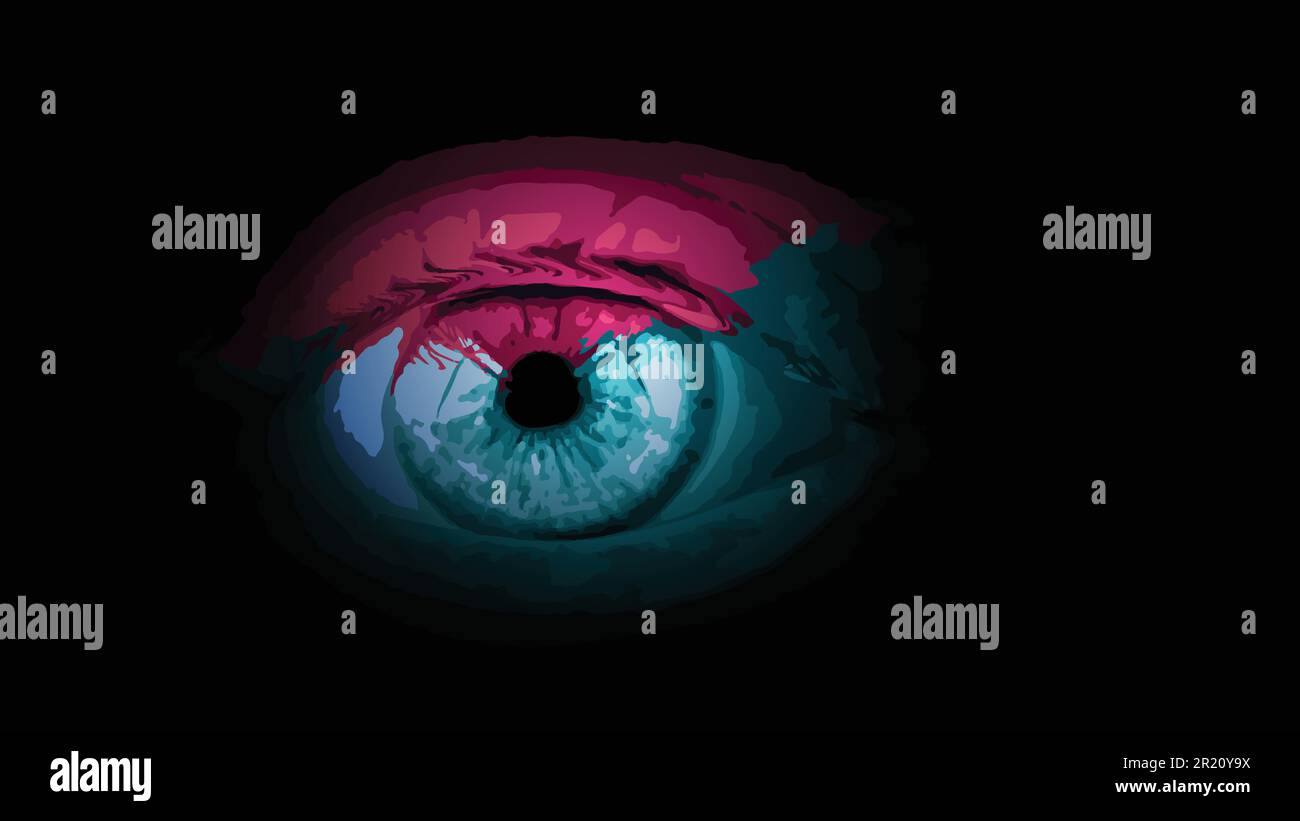 Dark eyelashes Stock Vector Images - Alamy