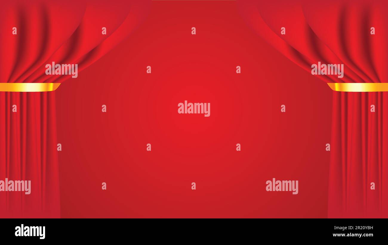 Red theater curtains Stock Vector Image & Art - Alamy