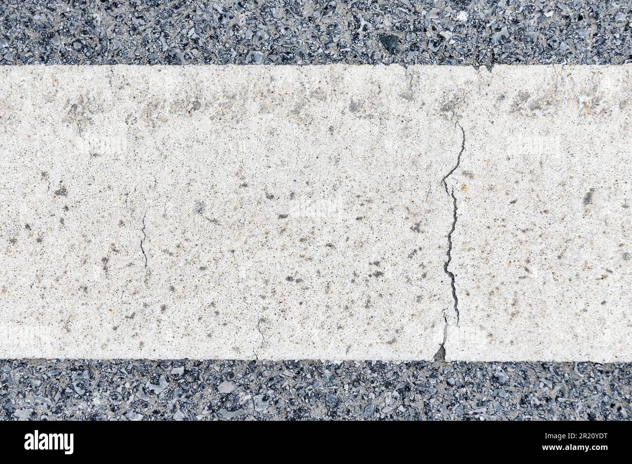 White road marking line on asphalt pavement, top view Stock Photo - Alamy