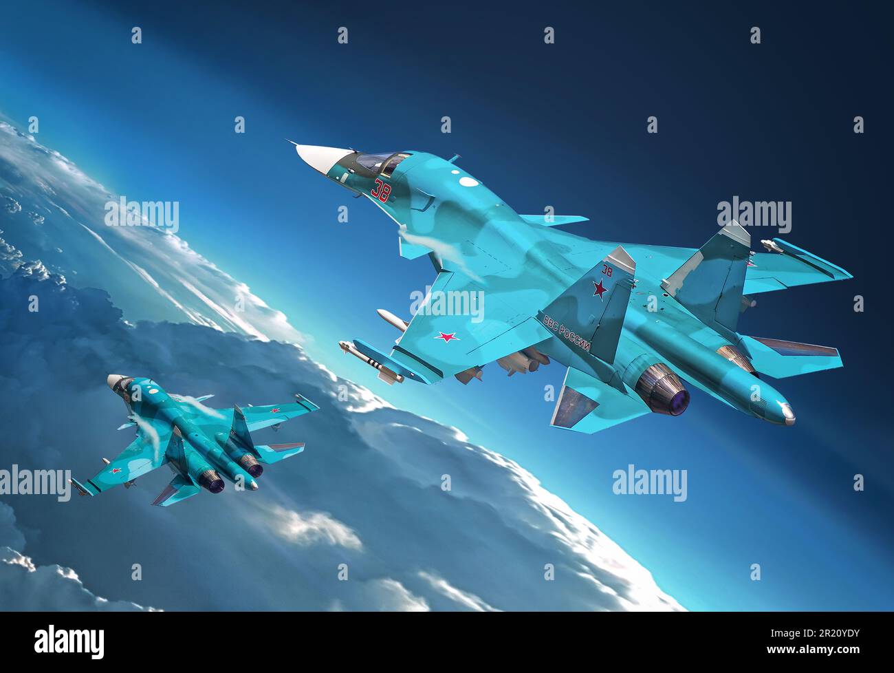 Russian su 34 fighter bomber hi-res stock photography and images - Alamy