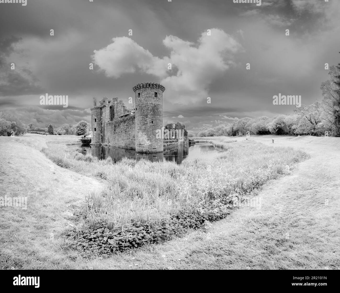 These the ruins of the 13th century Scottish fortress of Caerlaverock ...