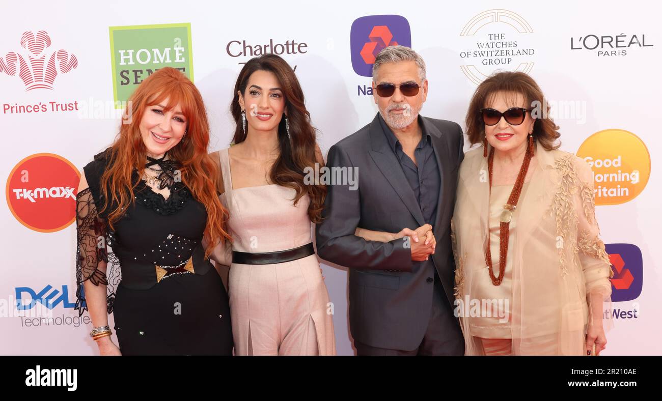Charlotte Tilbury, Amal Clooney, George Clooney and Baria Alamuddin ...