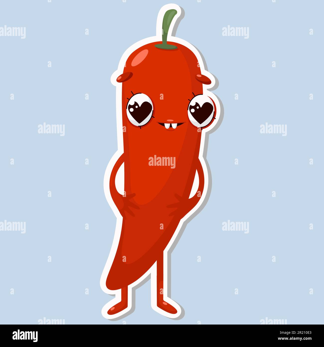Vector illustration of chili character stickers with cute expression ... Vector illustration of chili character stickers with cute expression ...