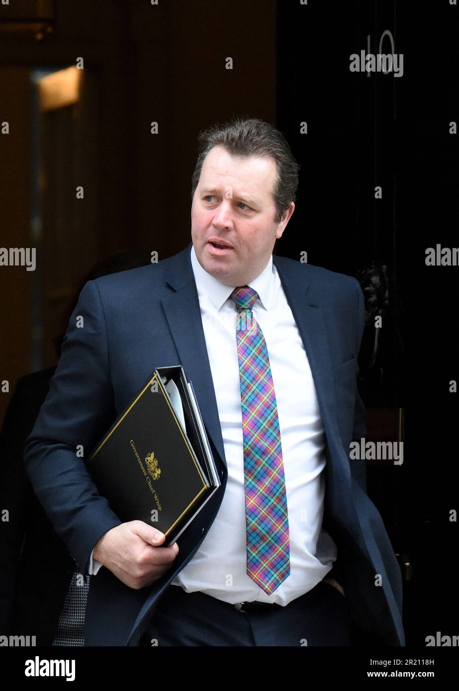 Mark Spencer, Chief Whip, leaves Number 10 Downing Street, London ...