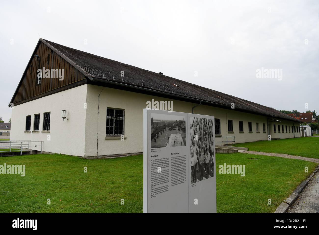 Photograph of the Appellplatz - roll call ground - at Dachau ...