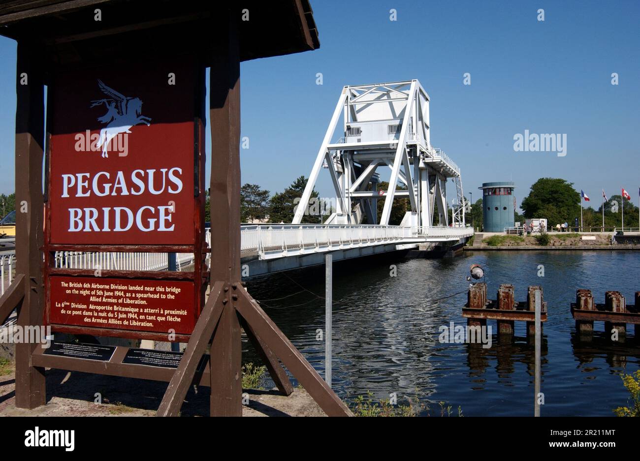 Photograph of the Pegasus bridge, Normandy. The Pegasus Bridge ...