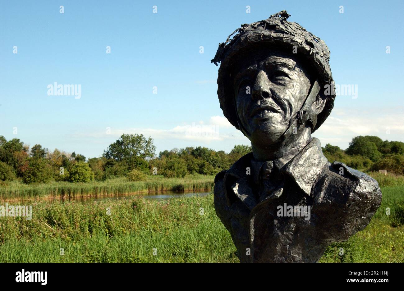 Photograph of the bust commemorating Major John Howard sited near ...