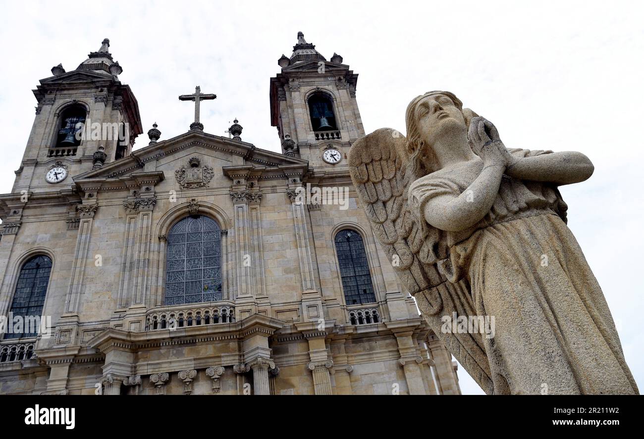 Photograph showing the exterior of the Sanctuary of Our Lady of Sameiro ...