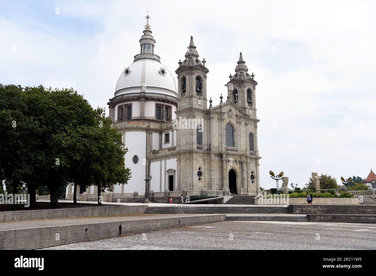 Photograph showing the exterior of the Sanctuary of Our Lady of Sameiro ...