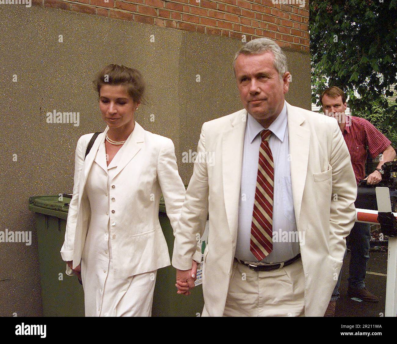 Photograph of Martin Bell & his wife Fiona Bell, arriving at Brentwood ...