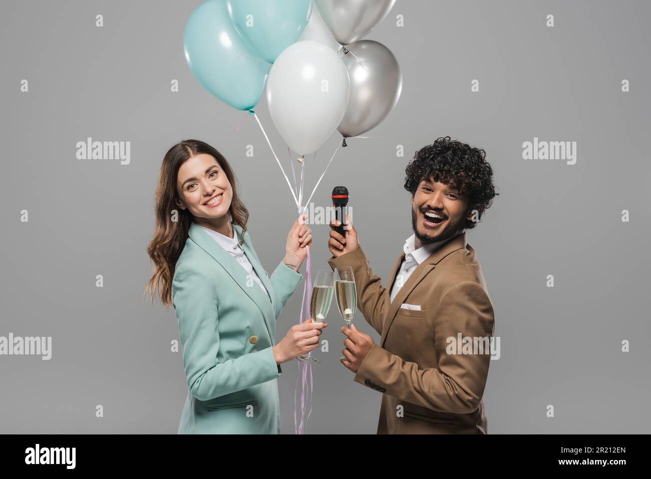 Balloons microphone hi-res stock photography and images - Alamy