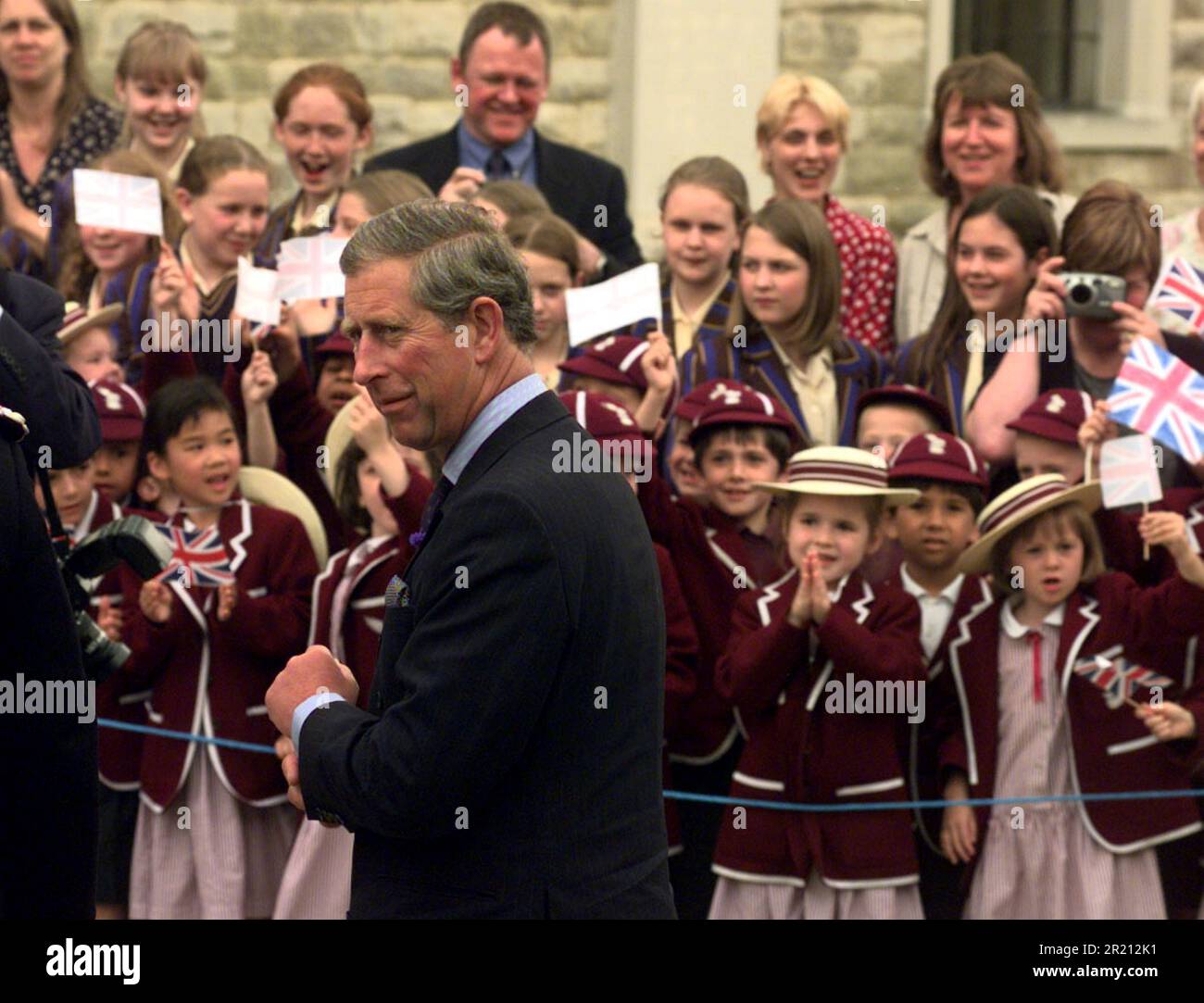 Photograph Of Prince Charles Prince Of Wales On A Whistle Stop Tour To
