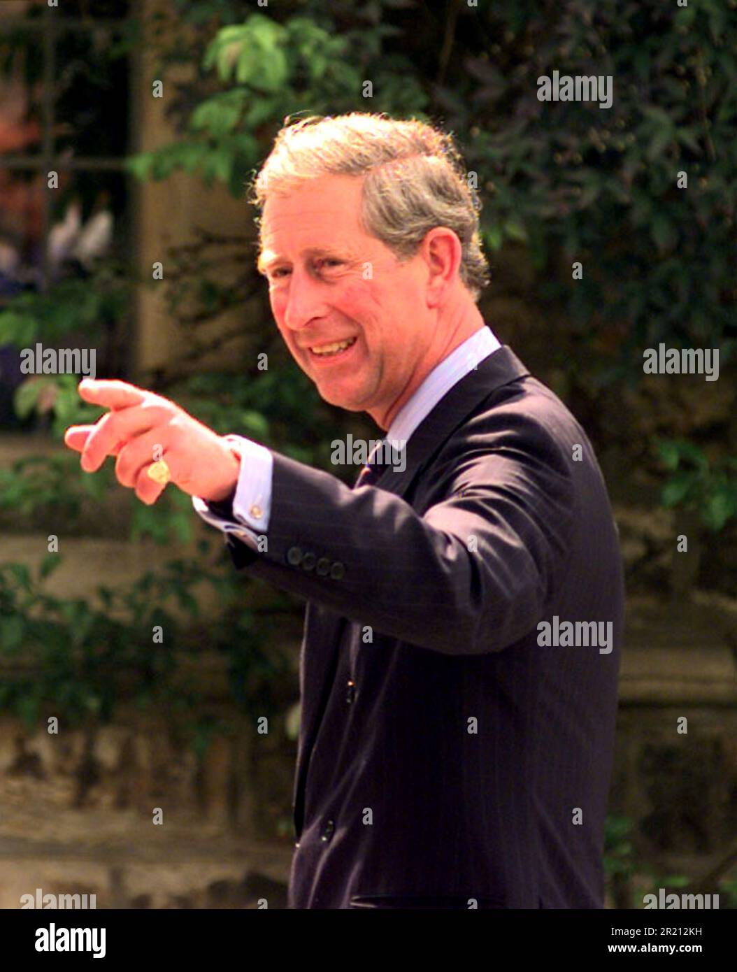 Photograph Of Prince Charles Prince Of Wales On A Whistle Stop Tour To