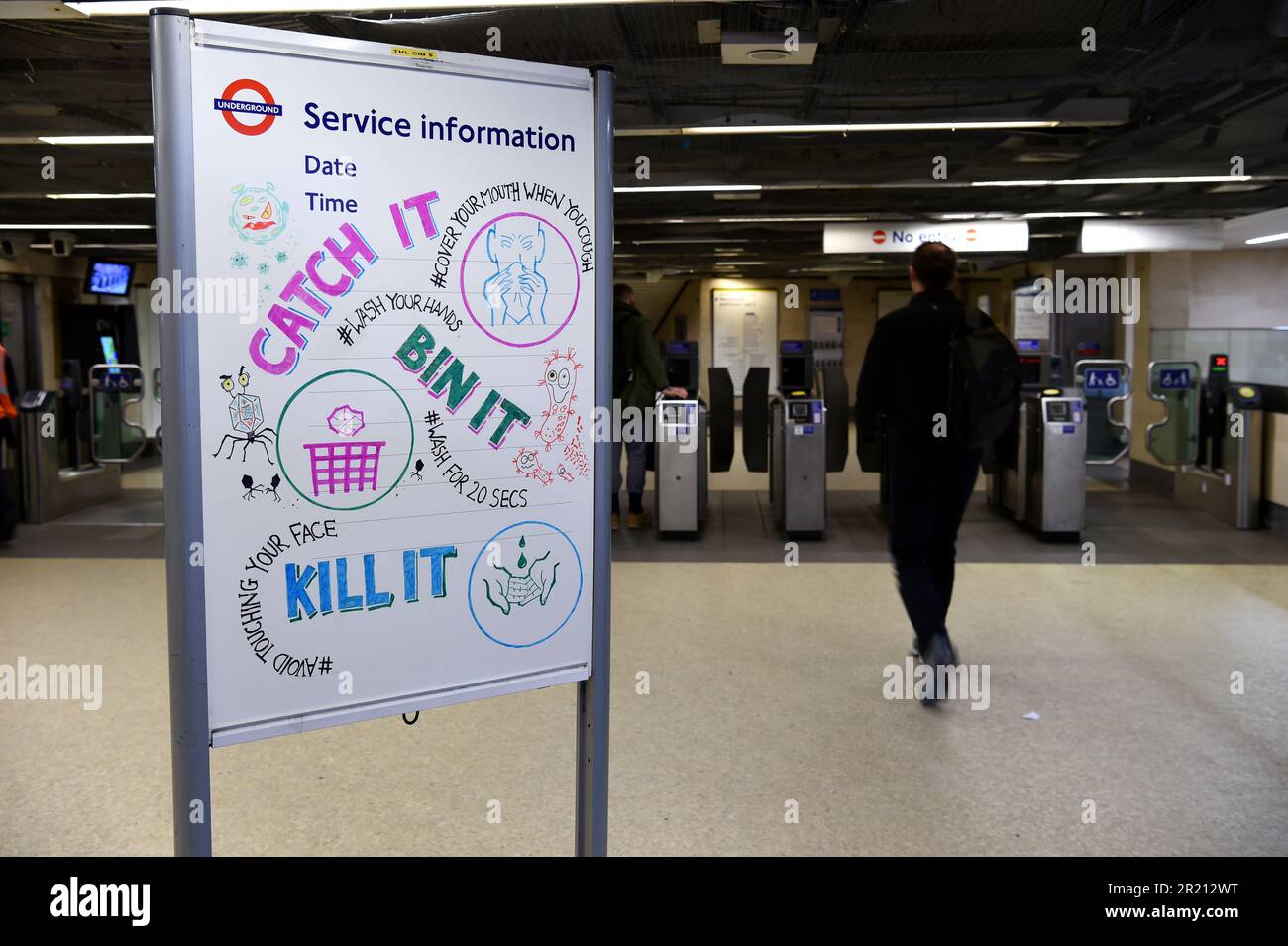 Photograph of a government advertisement warning people of the spread ...