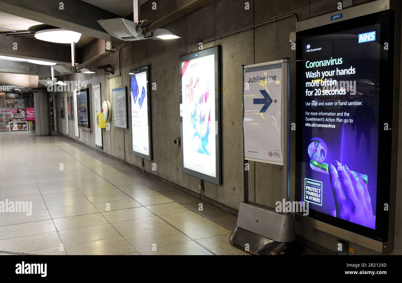 Photograph of a government advertisement warning people of the spread ...