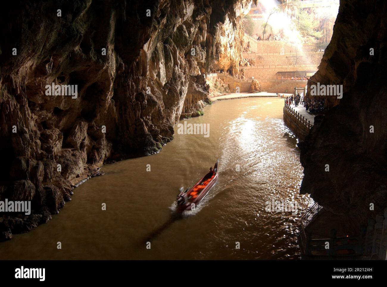 Photograph of a swallow cave (or Yanzi Dong) near Jianshui, Honghe ...