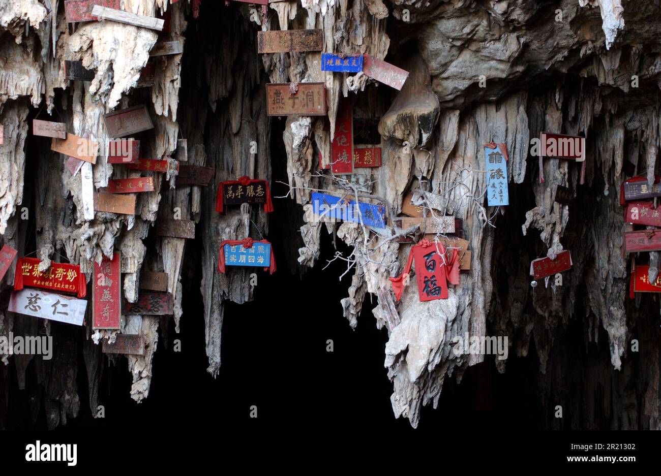 Photograph of a swallow cave (or Yanzi Dong) near Jianshui, Honghe ...