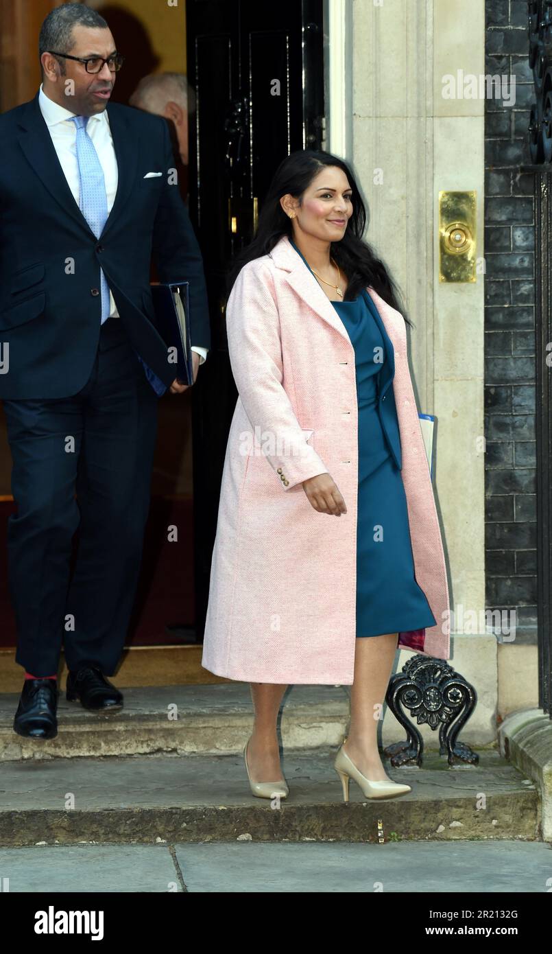 Photograph of Priti Patel, Home Secretary, leaving Number 10 Downing ...