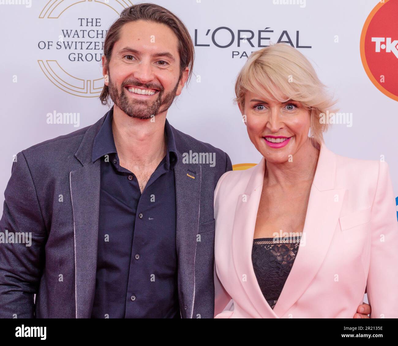 Theatre Royal Drury Lane, London, UK. 16th May 2023. Heather Mills and Mike Dickman arriving at ...