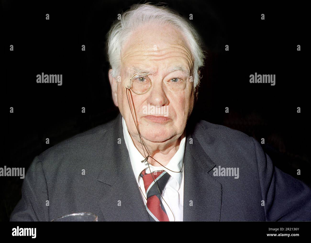 Photograph of Sir Patrick Moore attending a premiere of Plan 9 from ...