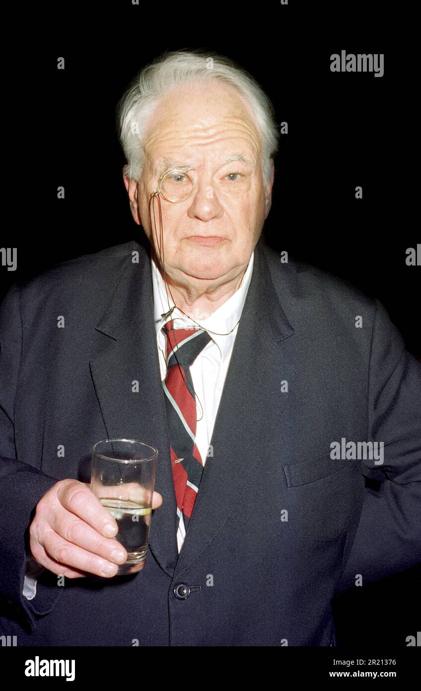 Photograph of Sir Patrick Moore attending a premiere of Plan 9 from ...