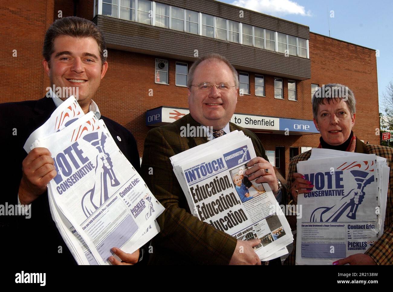 Photograph of Brandon Lewis. Pictured: L-R Brandon Lewis, council ...