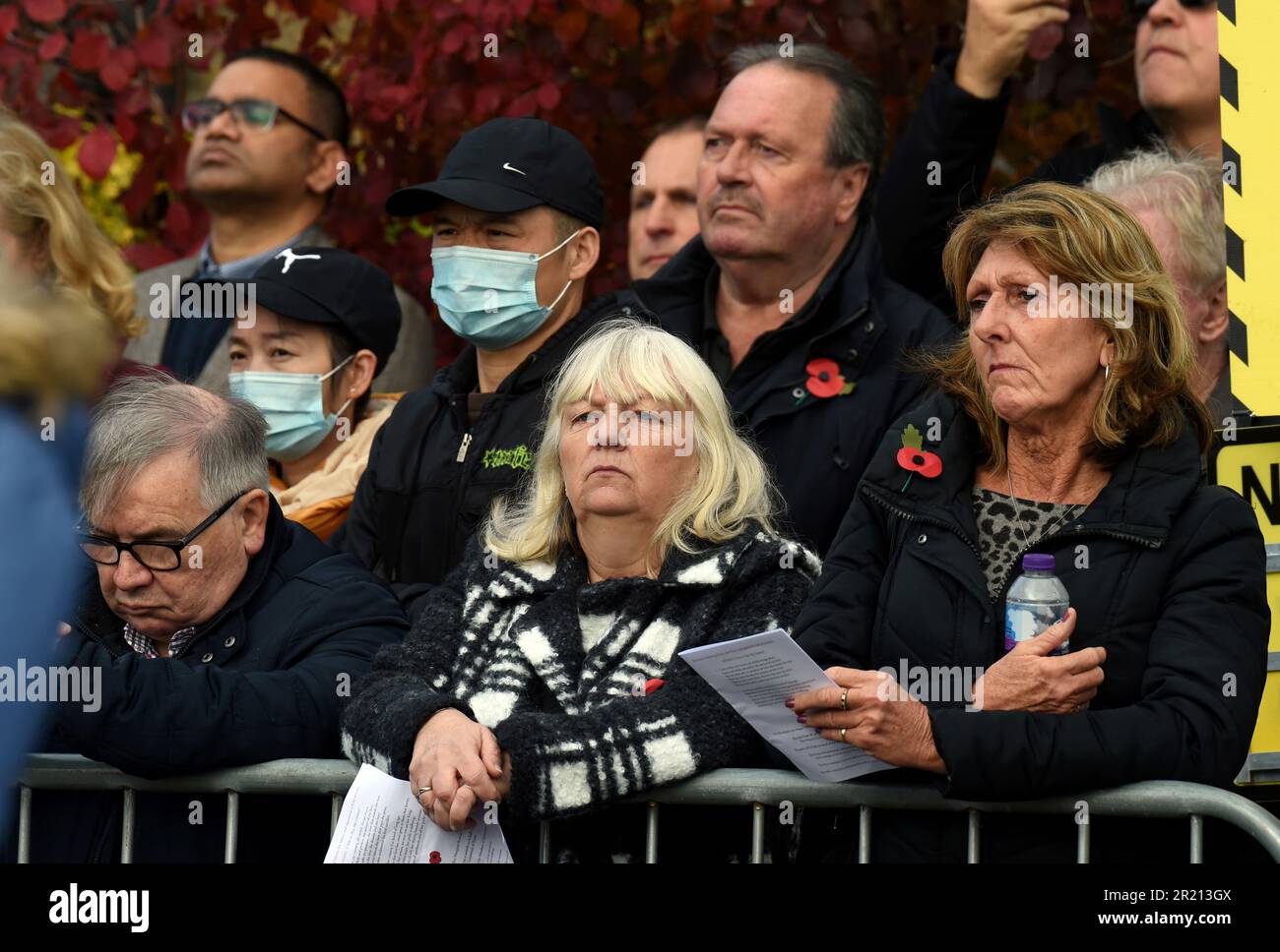 Remembrance Day ceremony at the Southend Cenotaph on Clifftown Parade ...