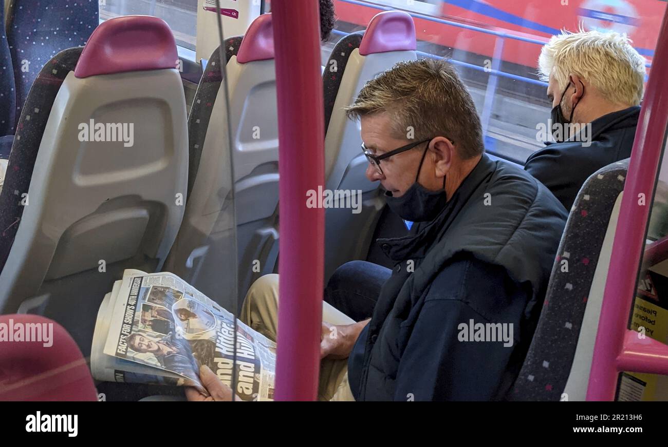 A mandatory policy of mask wearing on public transport was introduced in the United Kingdom ...