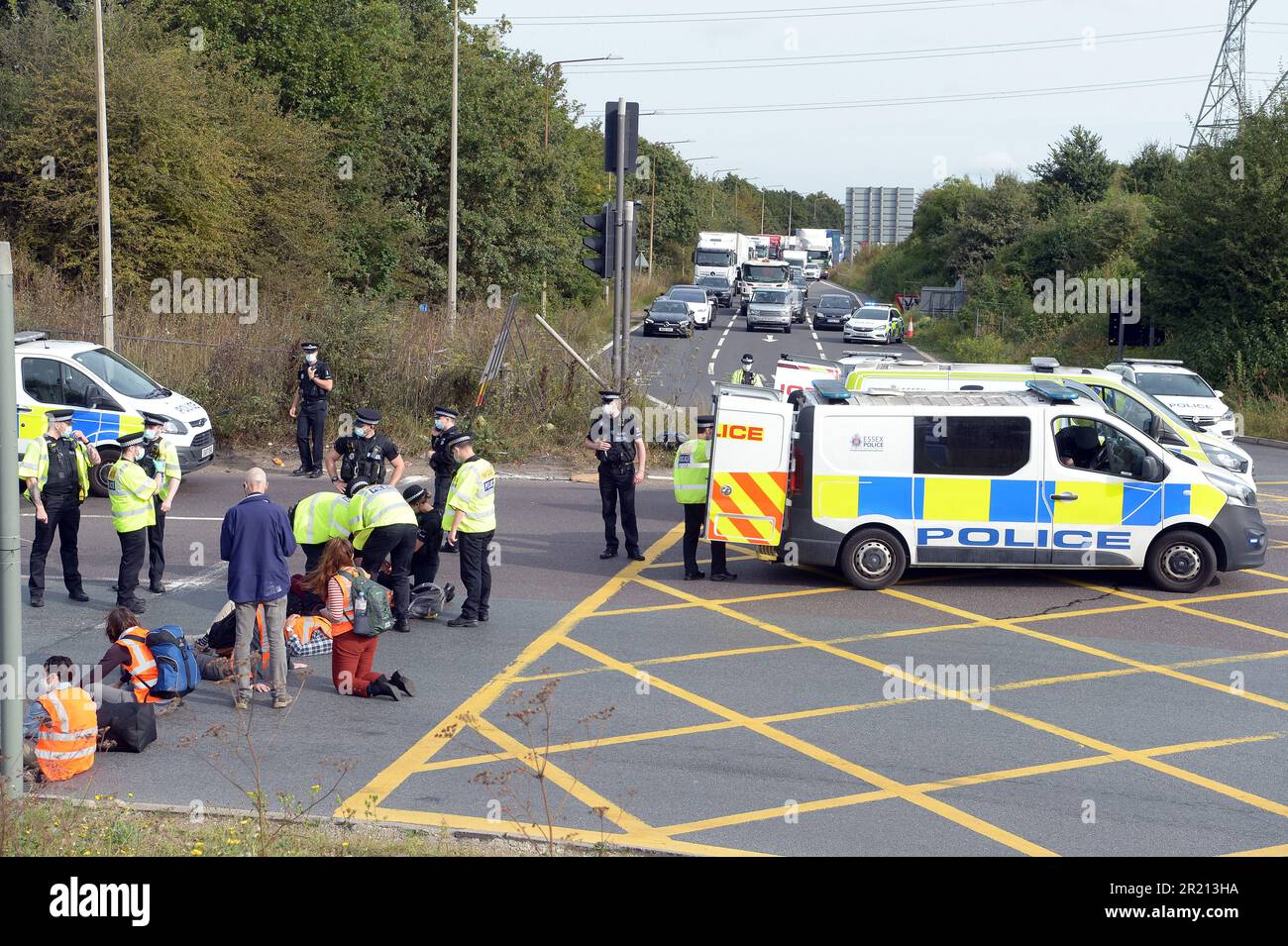Hgv covid 19 testing centre hi-res stock photography and images - Alamy