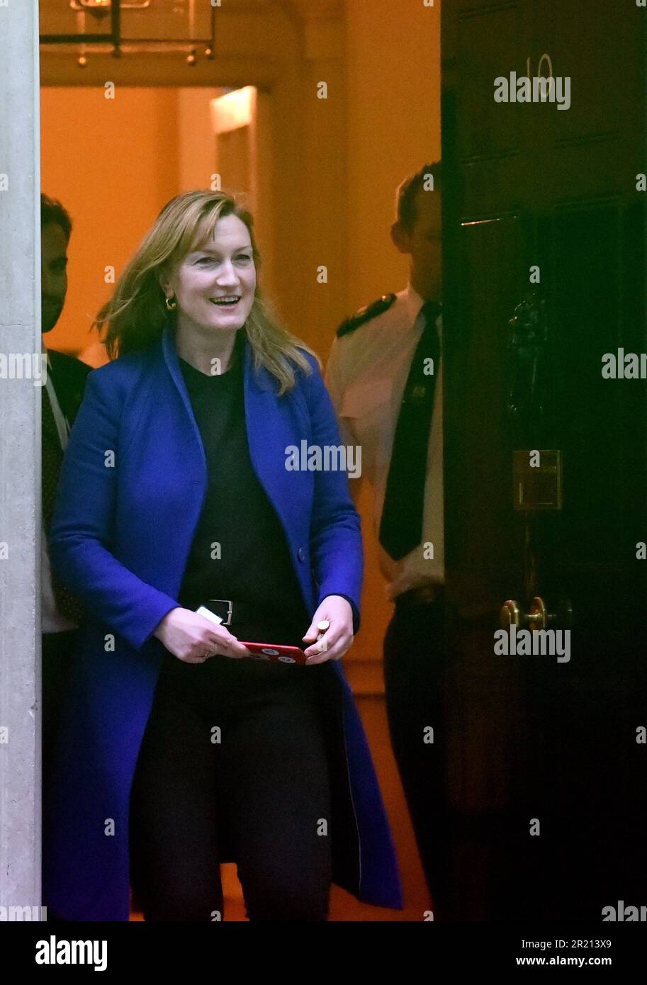 Allegra Stratton, a former journalist who served as the Downing Street ...