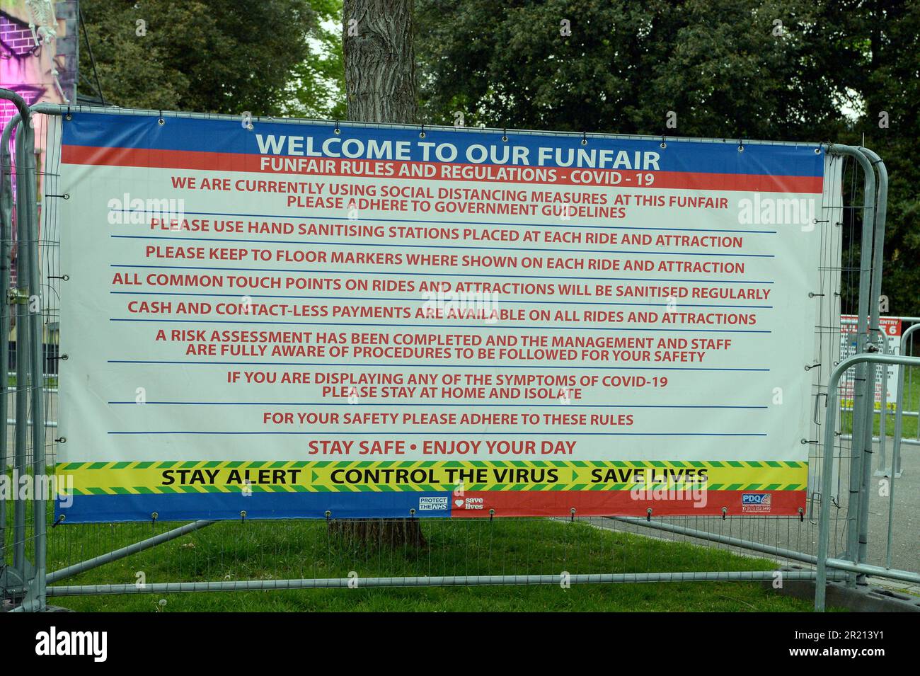 A fun fair in Hornchurch in the London Borough of Havering during a ...