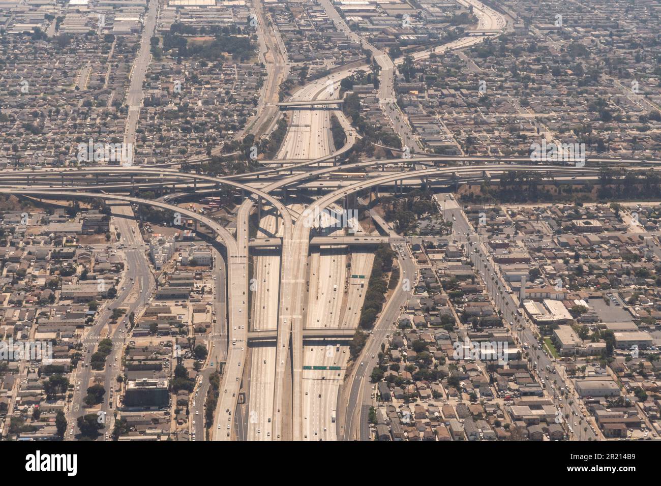 Los Angeles California - Aerial picture of The Interchange at the ...