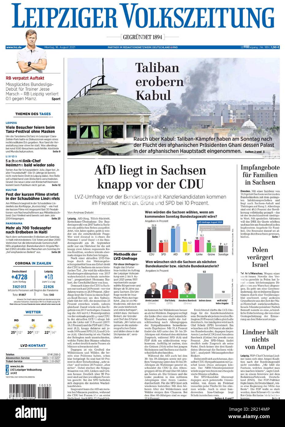 International newspaper coverage of the 2021 fall of Kabul, known as ...