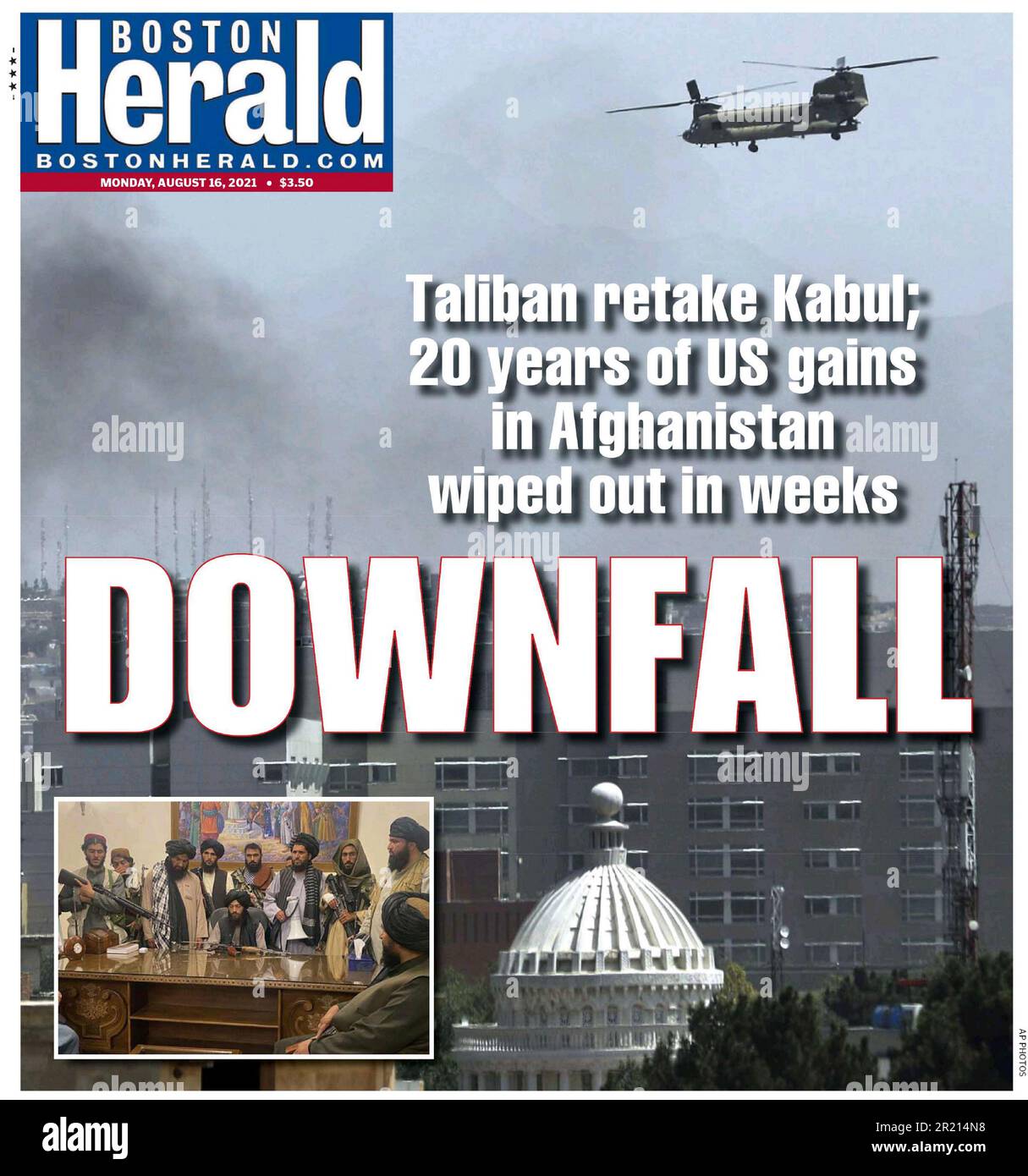 International newspaper coverage of the 2021 fall of Kabul, known as ...