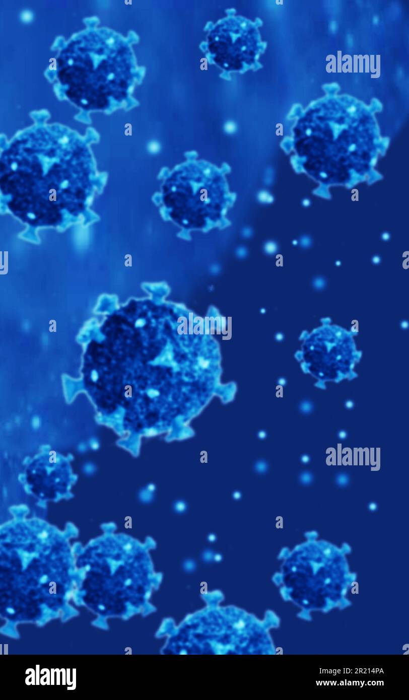 A model of the SARS-CoV-2 coronavirus that causes the COVID-19 disease ...