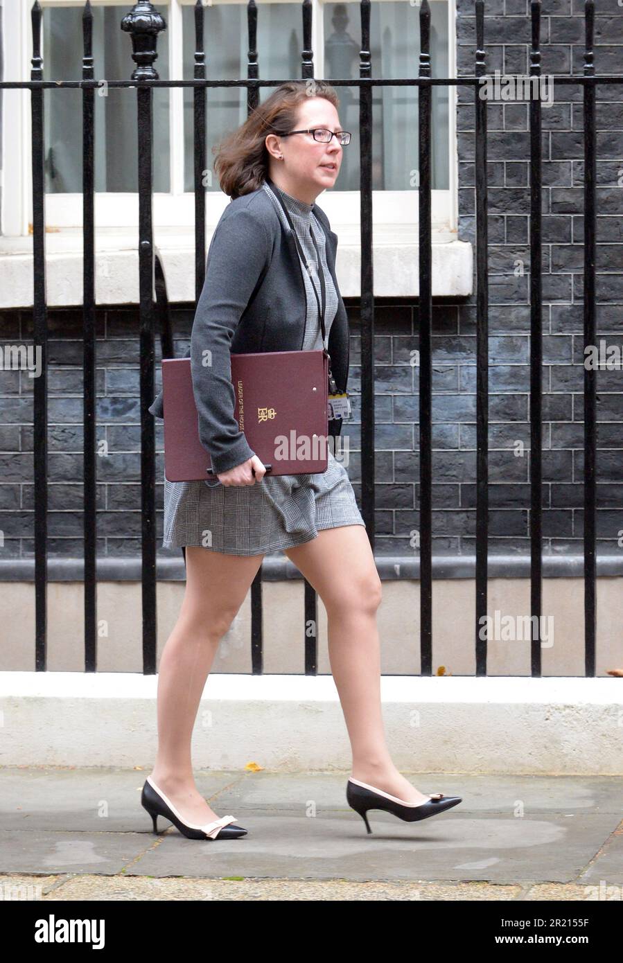 Baroness Evans, Leader of the House of Lords, leaves Downing Street ...