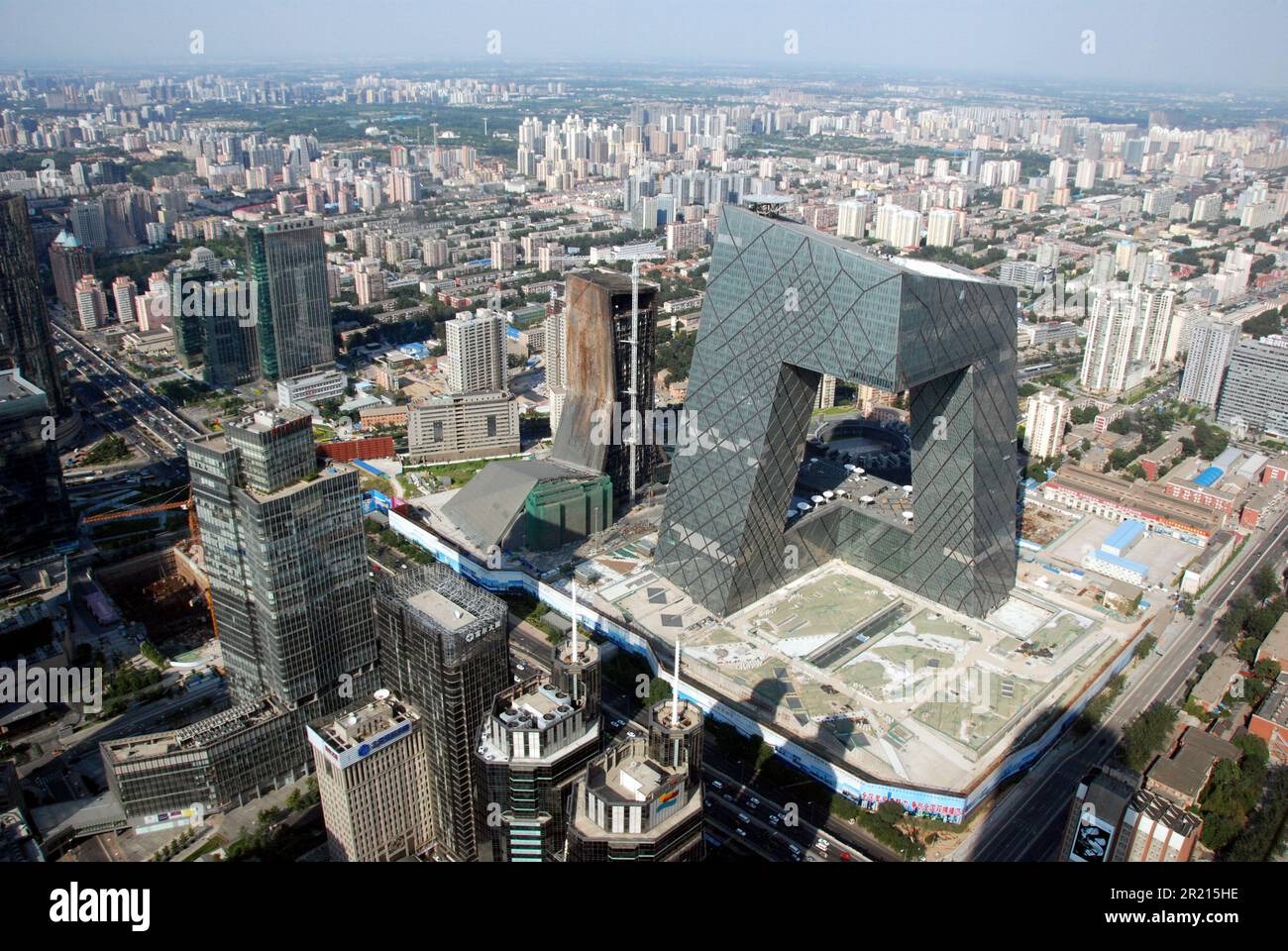 Beijing, China - Views from the China World Summit Wing, also known as ...