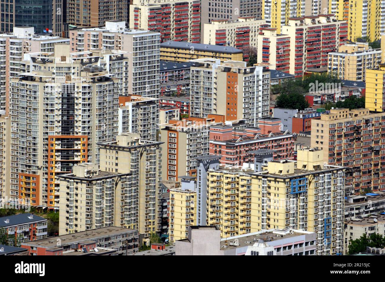 CCTV Tower, Beijing, China: Views to the north-west of Beijing from the ...